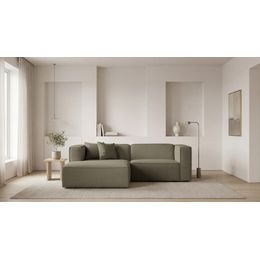 Ecksofa OTTO HOME, B:222cm H:73cm T:154cm, braun, 100% Polyester, Wohnzimmer, Sofas, "Tammie", Breite 222 cm, Webstoff fein, bodentief, mit