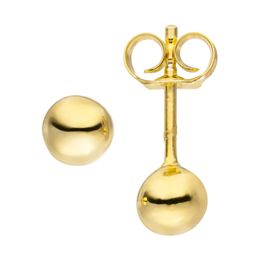 Jobo Damen Paar Ohrstecker "Ohrringe Kugel Kugelohrringe 5 mm", 5mm, Silber 925 (Sterlingsilber), gold, Silber 925 (Sterlingsilber), Ohrringe, 925