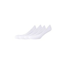 s.Oliver Damen F&uuml;&szlig;linge "4er Pack", Gr. 35, wei&szlig;, 75% Baumwolle, 23% Polyamid, 2% Elasthan, uni, Socken