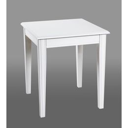 Beistelltisch HAKU, B:45cm H:51cm T:45cm, wei&szlig;, Wohnzimmer, Tische, "Sofatisch, Wohnzimmertisch", quadratisch - aus MDF Wei&szlig; B/T/H 45/45/51 cm