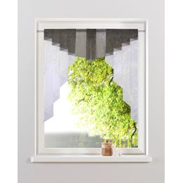 Kuvertstore OTTO HOME, B:120cm H:145cm, grau, Polyester, Gardinen, "Sinan", Kr&auml;uselbandaufh&auml;ngung