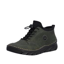 Rieker Damen Slip-On Sneaker, Gr. 37, gr&uuml;n, Lederimitat, Schuhe, Slipper, Schlupfschuh, Halbschuh mit Schnellverschluss und Gummizug