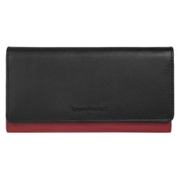 Bruno Banani Damen Geldb&ouml;rse, schwarz, Leder, leicht gl&auml;nzend, unifarben, Kleinlederwaren, echt Leder