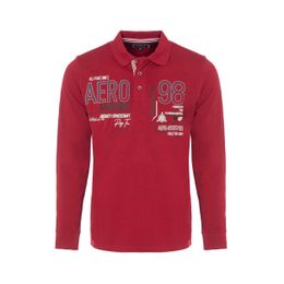 Carisma Herren T-Shirt "Carisma Longsleeve", rot, Gr. XL, uni, Obermaterial: 100% Baumwolle CO., Shirts, Premium Langarmpolo