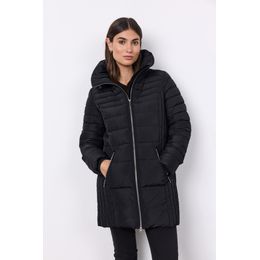 soyaconcept Damen Steppjacke "SC-NINA 1", schwarz, Gr. S, unifarben, Steppware, Obermaterial: 100% Polyester, Jacken, aus Polyester, mit modischem Fit