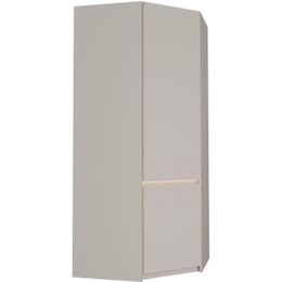 Eckkleiderschrank FORTE, B:88,5cm H:197,4cm T:88,5cm, beige, Holzwerkstoff, Schr&auml;nke, "Oak Squere", B/H/T 88,5/197,4/88,5 cm Eckschrank, Softclose,