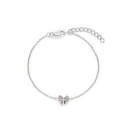 s.Oliver Armband "Bow, Schleifen-Design", 15,4cm, Silber 925 (Sterlingsilber), silber, Silber 925 (Sterlingsilber), Armb&auml;nder, mit Zirkonia (synth.)