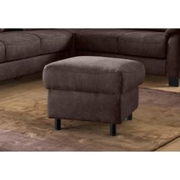 Hocker OTTO HOME, B:58cm H:46cm T:58cm, braun, Struktur weich (90% Polyester / 10% Polyamid);Luxus-Microfaser (100% Polyester);Luxus-Microfaser