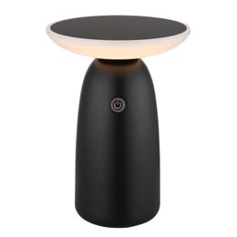 LED Solarleuchte Globo LIGHTING, H:22,5cm &Oslash;:16cm, schwarz, Garten, Leuchten, "SOLARLEUCHTE ALUMINIUM SCHWARZ MATT, 1XLED", Solar Garten Terrasse