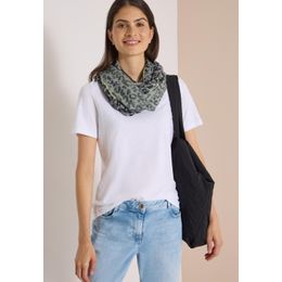 Cecil Damen Loop, grau, gemustert, Stoff, 50% Polyester, 50% Viskose, Modet&uuml;cher, mit Animal Print