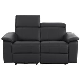 2-Sitzer Home Affaire, B:158cm T:99cm, schwarz, Webstoff (95% Polyester/5% Nylon), Sofas, "Binado", mit manueller oder elektrischer Relaxfunktion mit