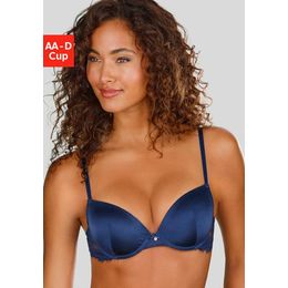 Lascana Push-up-BH 'Alana' blau Gr. 80D. Kissen und mit B&uuml;gel
