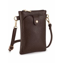 Damen Umh&auml;ngetasche "PartyPal", Collezione Alessandro, braun, Leder, Taschen, aus Leder, Made in Italy