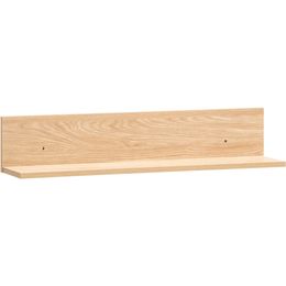 Wandregal Schildmeyer, B:80cm H:15,7cm T:17,3cm, braun, Holzwerkstoff, Wohnzimmer, Regale, "Solea, Regalablage,melaminharzbeschichtet, Made in