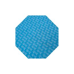 Solarplane Achteck f&uuml;r runde Holzpools 400 &mu;m Light Blue Geobubble 530 cm (Fertigungsma&szlig;: 434 cm)