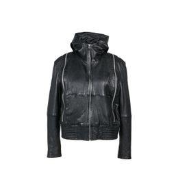Freaky Nation Damen Lederjacke "Be not Basic-FN", schwarz, Gr. M, Oberstoff: 100% Leder. Futter: 100% Baumwolle, Jacken