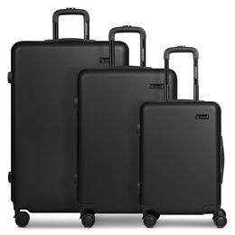 SMARTBOX Herren Kofferset "Edition 05 4 Rollen Kofferset 3-teilig", schwarz, ABS, Koffer-Sets