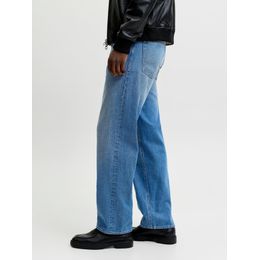 Jack & Jones PlusSize Herren Relax-fit-Jeans "JJICHRIS JJORIGINAL AT 044 SN PLS", blau, Gr. 40, JACK & JONES PLUSSIZE, Abriebeffekte, Denim/Jeans, Obermaterial: 100%