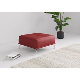 Polsterhocker OTTO HOME, B:89cm H:45cm T:89cm, rot, Hocker, "Caluna", moderner Sitzhocker in hochwertiger Verarbeitung