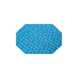 Solarplane Achteck f&uuml;r ovale Holzpools 400 &mu;m Light Blue Geobubble 840 x 490 cm (Fertigungsma&szlig;: 788 x 434 cm)