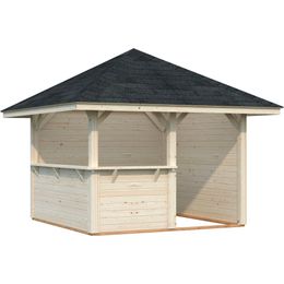 Holzpavillon Palmako, transparent, Garten, Pavillons, "Bianca 8,3 m&sup2; Set 3", BxTxH: 300x300x323 cm