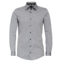 Venti Herren Businesshemd "Venti Businesshemd extra langer Arm 72cm uni", grau, Gr. 41, unifarben, 100% Baumwolle, Hemden
