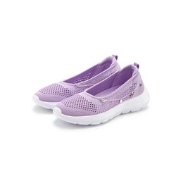 Lascana Sneaker 'Slip-On-Sneaker, Freizeitschuh, Slipper,' violett Gr. 36 f&uuml;r Damen. Mit Zierkette