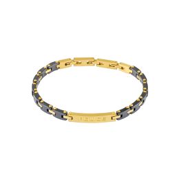 Police Herren Armband "Ceramica I", 22cm, Edelstahl, gold, Edelstahl, Armb&auml;nder