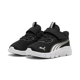 Puma M&auml;dchen Sneaker "FLEXFOCUS MODERN AC INF", Gr. 26, schwarz-wei&szlig;, Textil, Schuhe, mit atmungsaktivem Mesh-Obermaterial, mit Klettverschluss