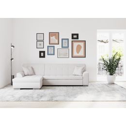 Ecksofa DOMO collection, B:267cm H:83cm T:178cm, beige, 95% Polyester, 5% Polyamid, Wohnzimmer, Sofas, "TREVISO viele Bez&uuml;ge, auch in Cord, L-Form,