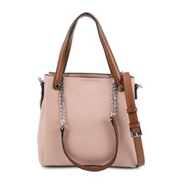 Harpa Damen Henkeltasche "GABBIE", rosa, Lederimitat, unifarben, Taschen, mehrere F&auml;cher