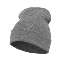 Flexfit Herren Beanie "Flexfit Unisex Heavyweight Long Beanie", grau, Kunstfaser, M&uuml;tzen