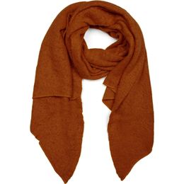 styleBREAKER Damen XXL-Schal "Asymmetrischer unifarbener Web Schal", braun, Modisch, Obermaterial: 100% Viskose CV., Modet&uuml;cher