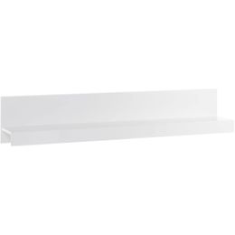 Wandboard Home Affaire, B:150cm H:28cm T:23cm, wei&szlig;, Holzwerkstoff, Regale, "Bianco, modernes Wandregal, H&auml;ngeregal mit Ablagefach", vielseitig
