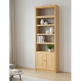 B&uuml;cherregal OTTO HOME, B:80cm H:220cm T:29cm, braun, Massivholz, Wohnzimmer, Regale, "mit 2 T&uuml;ren Soeren Regal Aktenregal B/T/H: 80/29/220 cm",