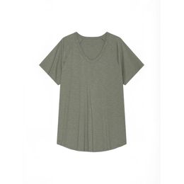 Damen Kurzarmhemd "moshi moshi mind T-shirt favourite", gr&uuml;n, MOSHI MOSHI MIND, Obermaterial: 100% Baumwolle, Hemden