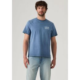 Levi's LEVI'S Herren T-Shirt "RELAXED FIT TEE", blau, Gr. S, Jersey, Obermaterial: 100% Baumwolle, Shirts, mit Logoschriftzug