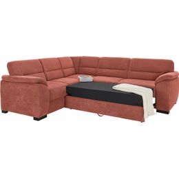 Sit & More Ecksofa SIT & MORE, B:255cm H:88cm T:225cm, orange, Luxus-Microfaser (90% Polyester, 10% Polyamid);Struktur (100% Polyester);Luxus-Microfaser ALTARA