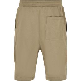 Urban Classics Herren Sweatshorts "Urban Classics Herren Low Crotch Sweatshorts"khaki, Gr. S, unifarben, 65% Baumwolle, 35% Polyester, Hosen
