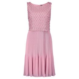 Vera Mont Damen Cocktailkleid "Damen mit Plissee", rosa, festlich, Gr. 38, Chiffon, Obermaterial: 100% Polyester. Futter: 100% Polyester, Kleider,