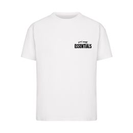 MISS TEE Damen T-Shirt "Miss Tee Good Energy Essentials Tee", wei&szlig;, Gr. XL, bedruckt, 100% Baumwolle, Shirts