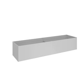 BioHort HochBeet Gr. 4x1 silber-metallic