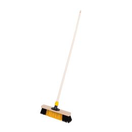 B&Uuml;MAG B&Uuml;MAG eG Gartenbesen mit Holzstiel Elaston 130 cm gelb schwarz