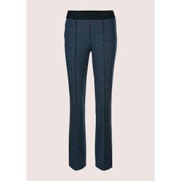 Madeleine Mode MADELEINE Damen Schlupfhose "Schlupfhose Stoffhose mit geradem Bein, Biesen", blau, Modern, Gr. 48, Obermaterial: 55% Polyamid PA. 41% Viskose CV. 4%