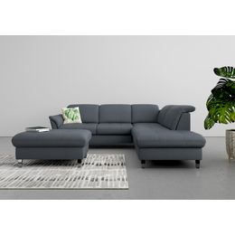 Sit & More Ecksofa SIT & MORE, B:261cm H:88cm T:224cm, grau, 98% Polyester, 2% Polyamid, Wohnzimmer, Sofas, "Maggiore L-Form", wahlweise mit