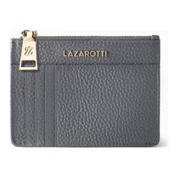 LAZAROTTI Damen Kartenetui "Bologna Leather Schl&uuml;sseletui Cardholder Leder 11,5 cm mit Air", grau, Leder, Kleinlederwaren