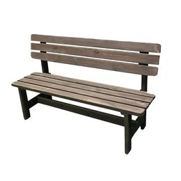 Promadino Gartenbank 'Summer' 3-Sitzer Nadelholz grau 150 x 90 x 51 cm