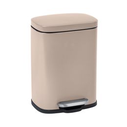 Wenko Kosmetikeimer 'Leno' taupe 21,5 x 29,5 x 19 cm 5 l