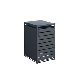 WESTMANN M&uuml;lltonnenbox 'Kubus' anthrazit Stahl 68 x 80 x 116 cm