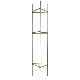 Rankhilfe Windhager, B:30cm H:150cm, gr&uuml;n, Stahl, Rankhilfen, "f&uuml;r Kletterpflanzen, Tomaten-Rankturm dreieckige Form", Ranks&auml;ule f&uuml;r Gem&uuml;se und